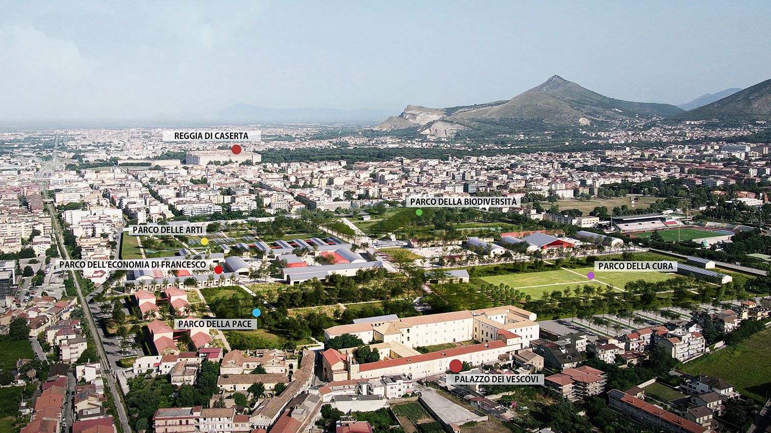 Il masterplan del Macrico, «polmone verde» di Caserta | Modulo.net - Il portale della progettazione